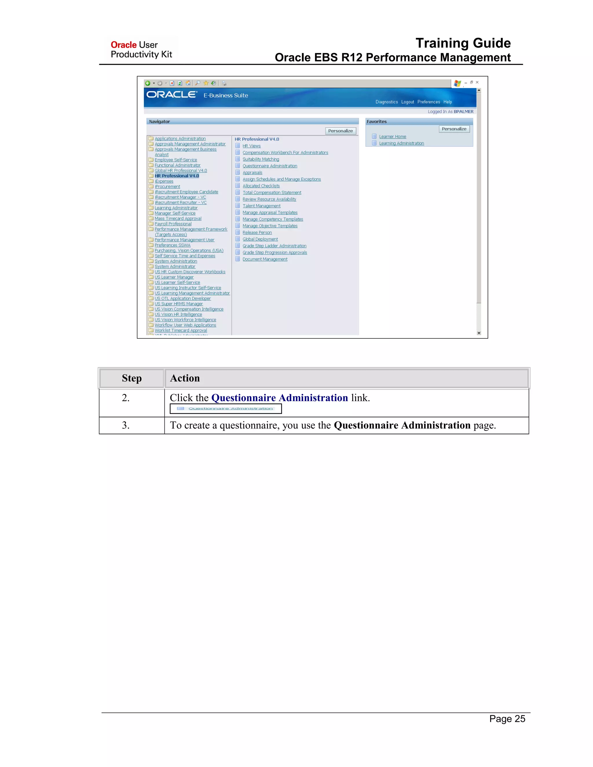 Training Guide Oracle EBS R12 Performance Management | DOC