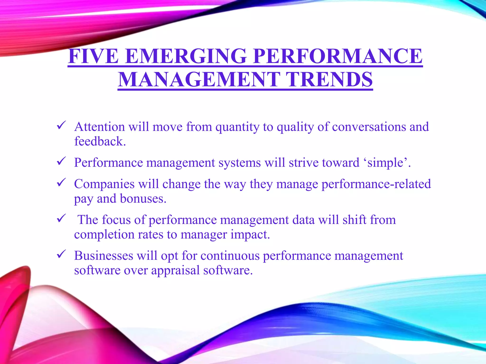 Performance management trends | PPTX