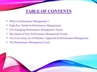 Performance management trends | PPTX