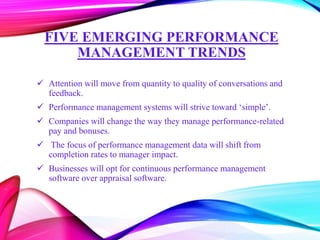 Performance management trends | PPTX