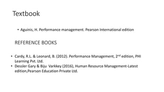 Performance Management full unit one pdf | PDF