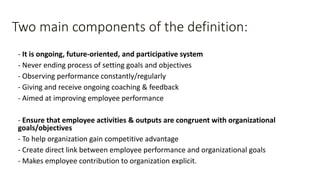 Performance Management full unit one pdf | PDF