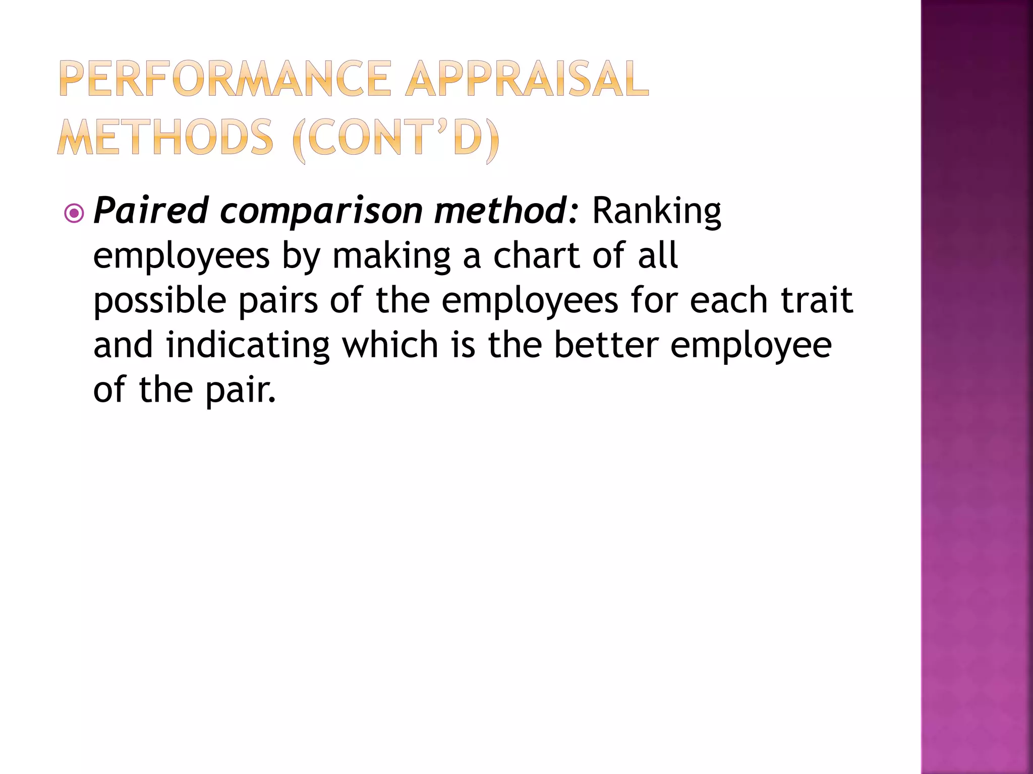 Performance Management And Appraisal Ppt