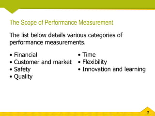 The Performance Measurement in Operations | PPT