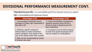 PERFORMANCE MEASUREMENT PRESENTATION FOR MANAGERIAL ACCOUNTING | PPTX
