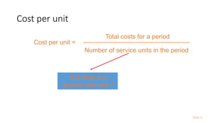 Performance measurement nad service costing | PPTX
