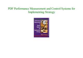 ePub Performance Measurement and Control Systems for Implementing ...