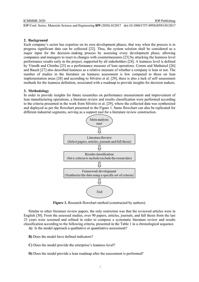 Performance Measurement and Improvement of Lean Manufacturing Operations: A Leanness Assessment ...