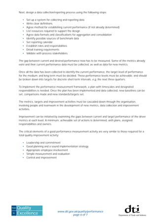 Performance measurement management | PDF