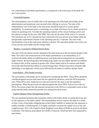 Performance measurement of banks npa analysis & credentials of ...