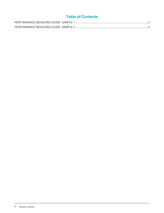 Performance measures guide | PDF