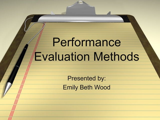 Performance methods | PPT
