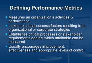Performance Metrics for Development Office | PPT