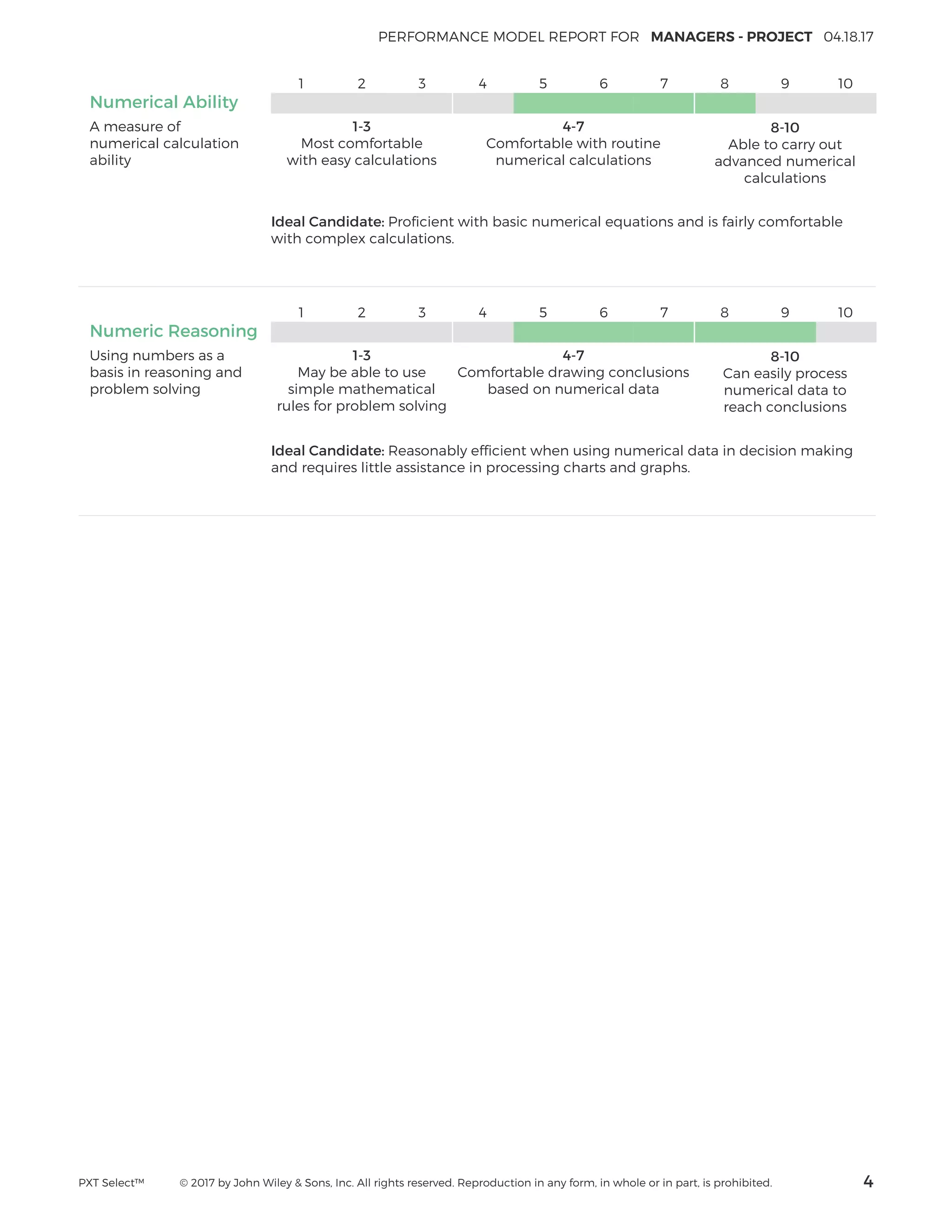 PXT Select™ Performance Model sample | PDF