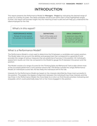 PXT Select™ Performance Model sample | PDF