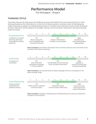 PXT Select™ Performance Model sample | PDF