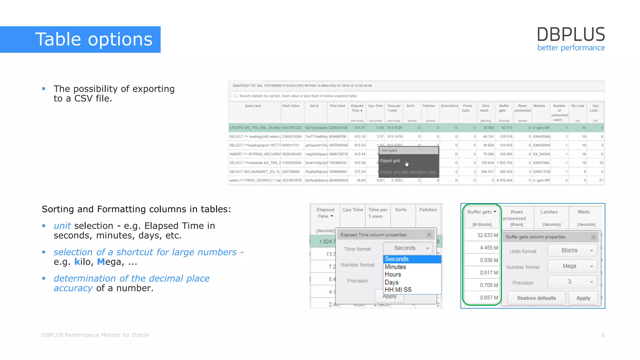 Dbplus Performance Monitor For Oracle Ppt