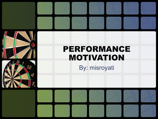 Performance motivation | PPTX