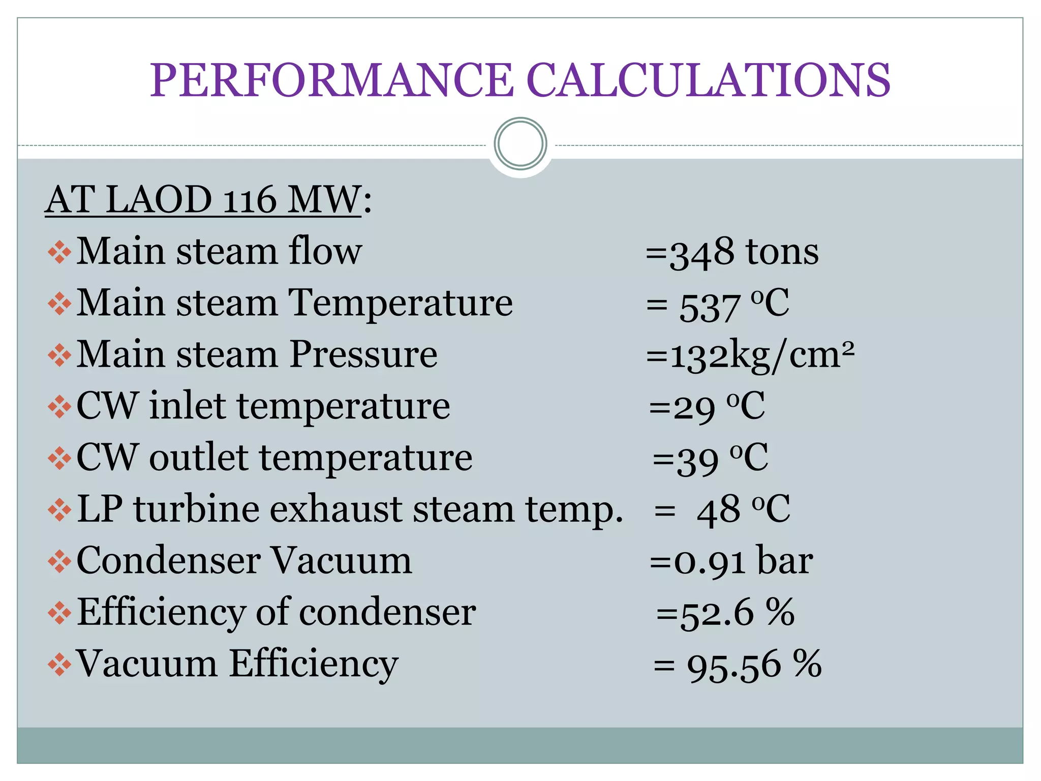 Performance of condenser and effect of vacuum in 120MW thermal power ...