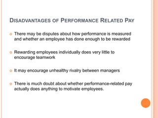 Performance of appraisal, related pay and hr | PPTX