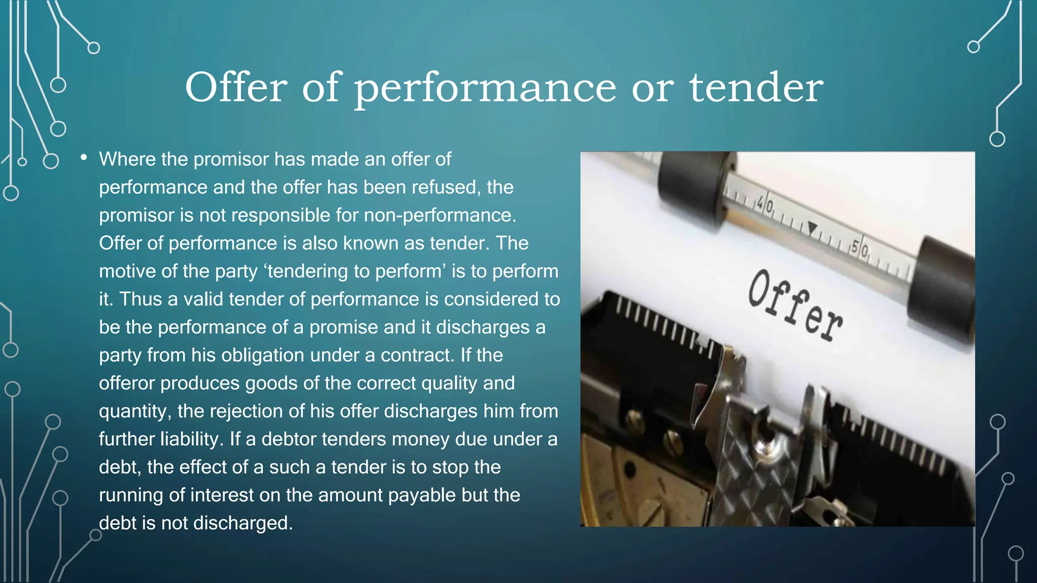 Performance of contract-1 law presentation | PPTX