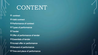Performance of contract-1 law presentation | PPTX
