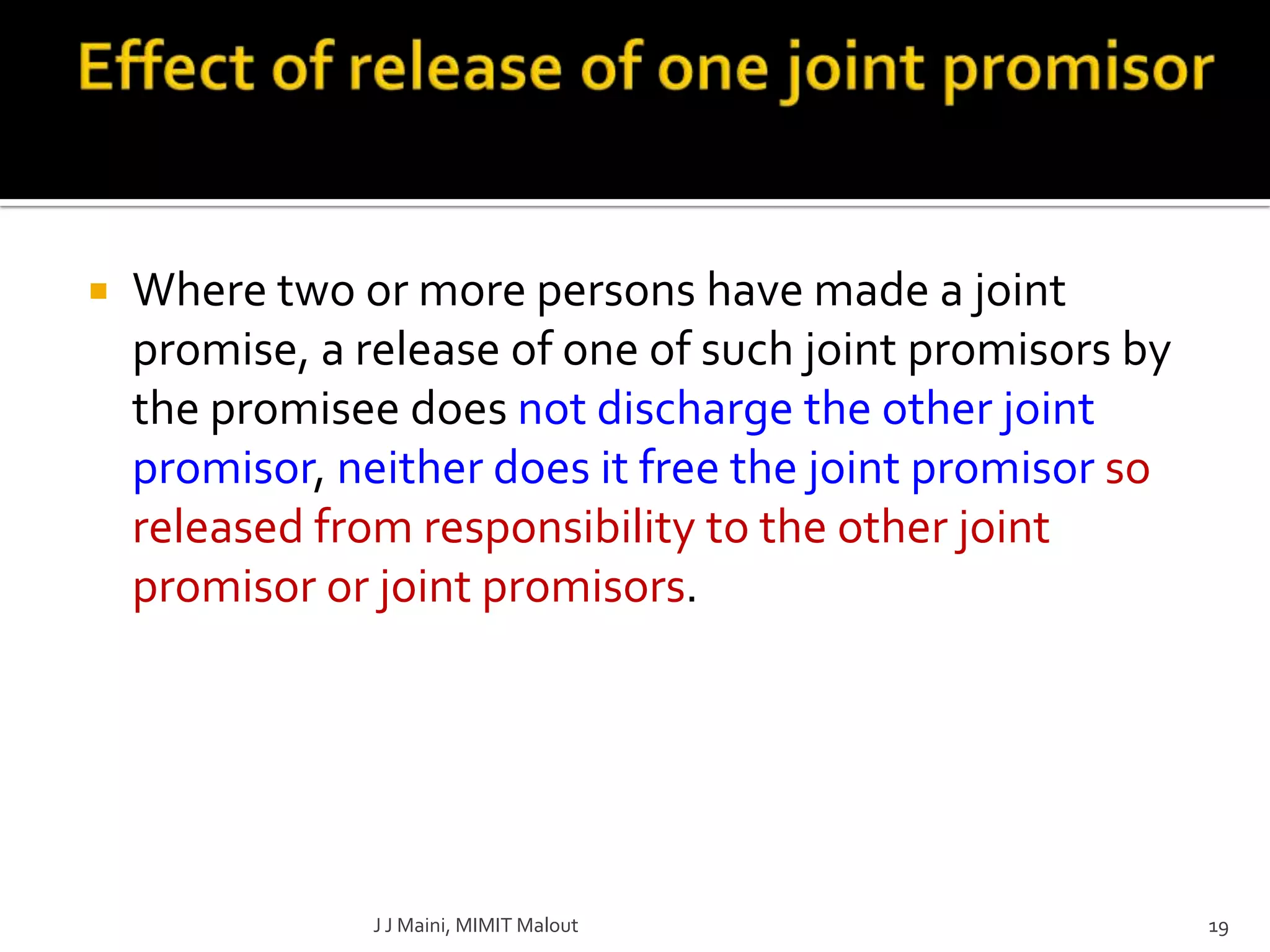 Performance of contract | PPTX