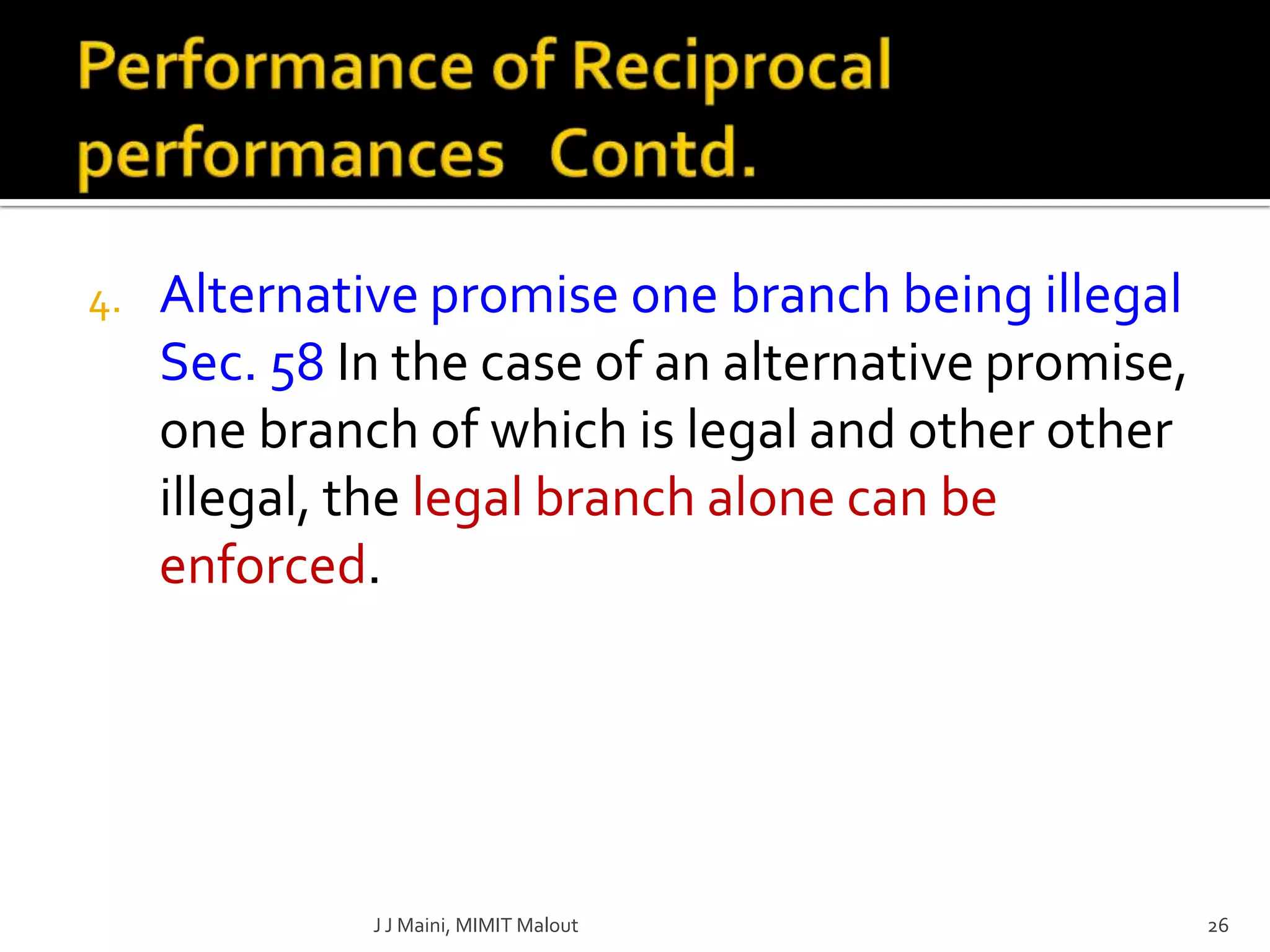 Performance of contract | PPTX