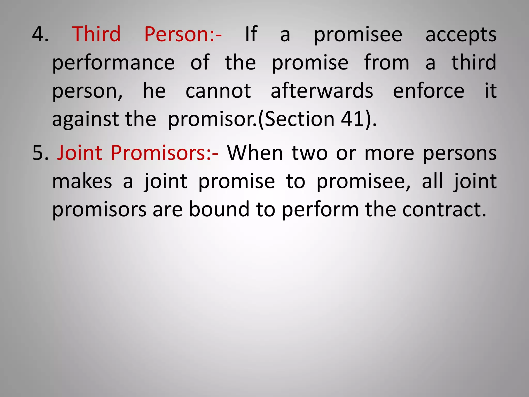 Performance of contract | PPTX