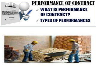 Performance of contract | PPT