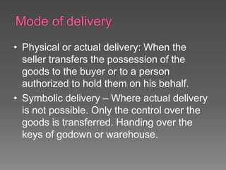 Performance of contract | PPT