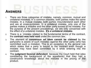 Performance of Contract ,Business Law case | PPTX