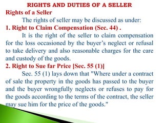 Performance of contract of sale | PPTX