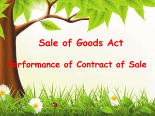 Performance of contract of sale | PPTX