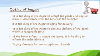 Performance of contract of sales | PPTX