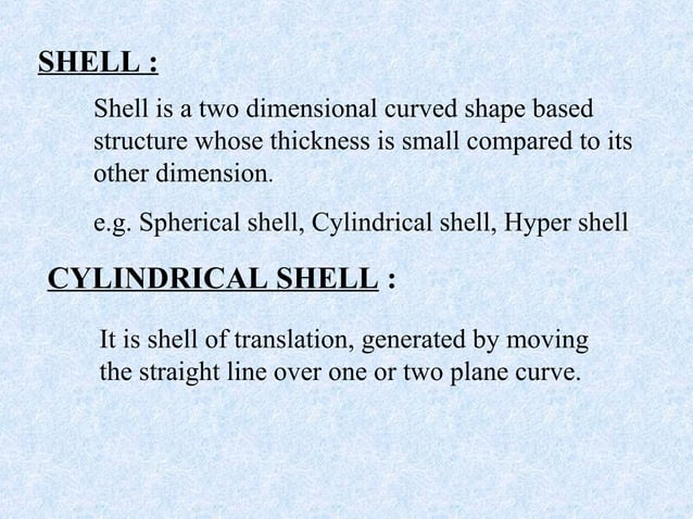 Performance Of Cylindrical Shell Under Static And Dynamic Copyppt