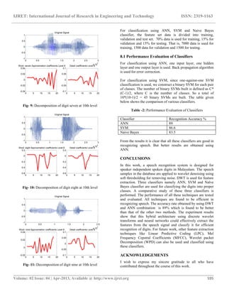Performance of different classifiers in speech recognition | PDF
