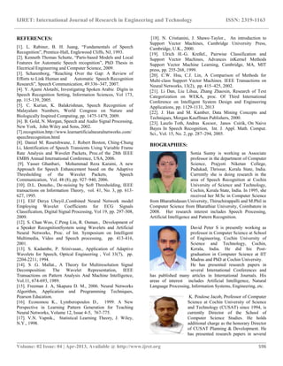 Performance of different classifiers in speech recognition | PDF