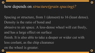 Performance of grinding wheel | PPTX