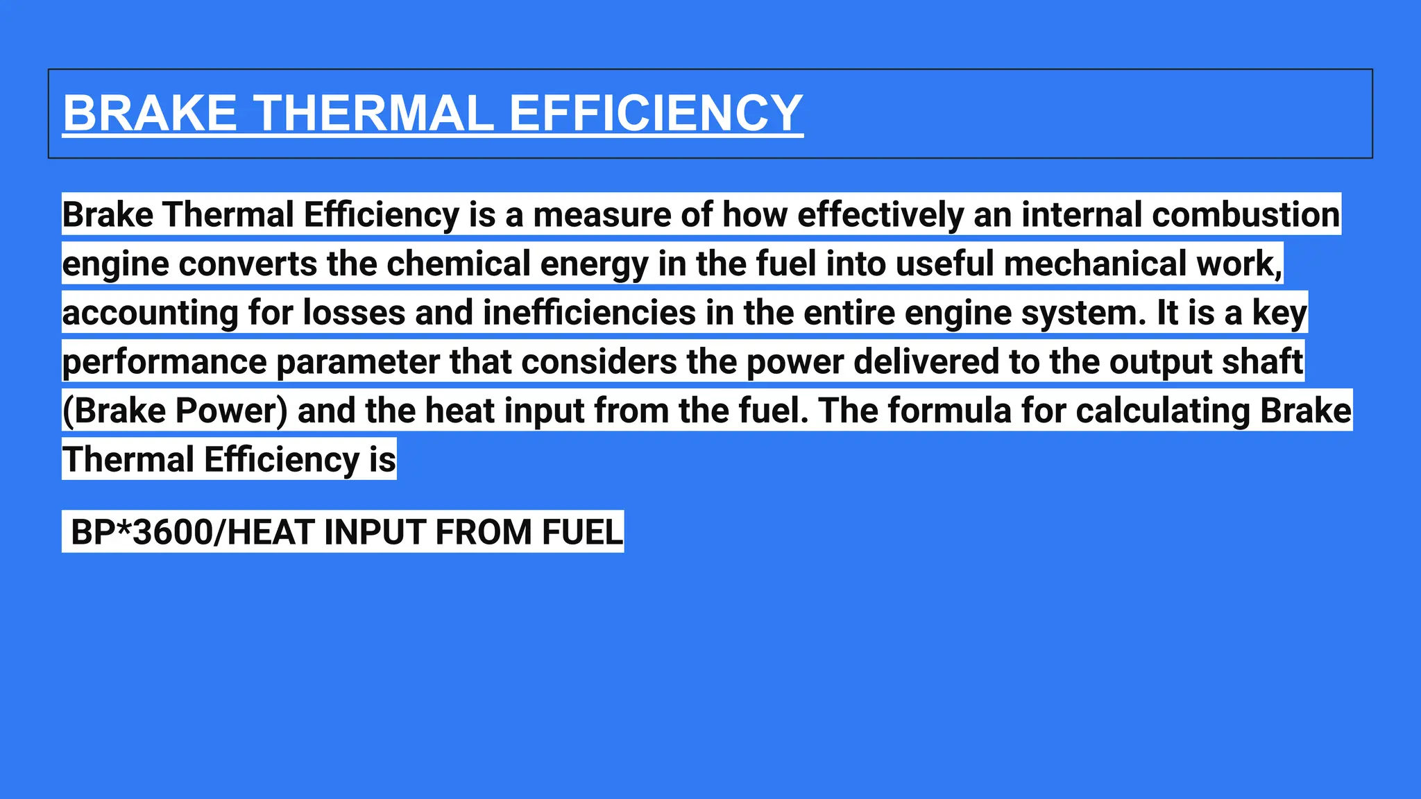 IC engine performance of mechanical..... | PPT