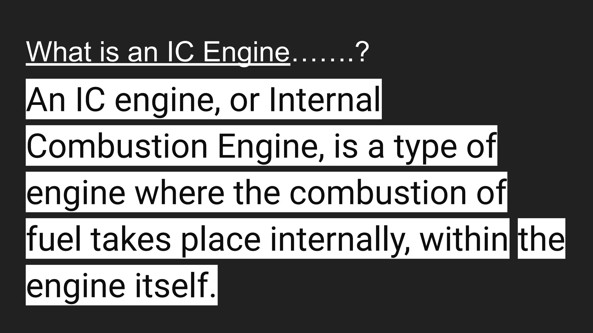 IC engine performance of mechanical..... | PPT