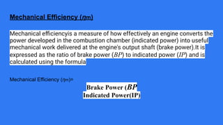 IC engine performance of mechanical..... | PPT