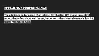 IC engine performance of mechanical..... | PPT