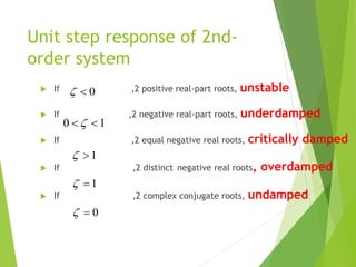 Performance of second order system | PPTX | Physics | Science