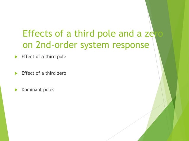 Performance Of Second Order System Ppt