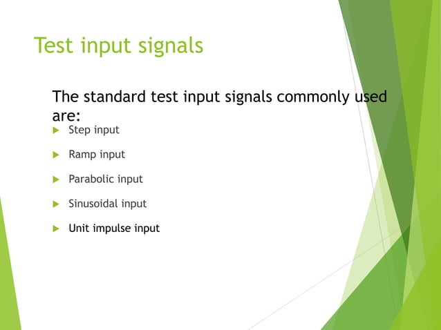 Performance Of Second Order System Ppt