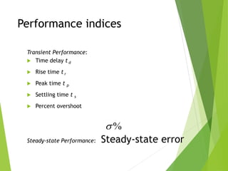 Performance of second order system | PPTX | Physics | Science