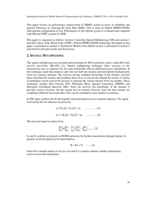 Performance of spatial multiplexing, | PDF | Computer Networking | Computing