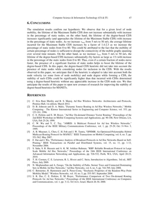 Performance of the Maximum Stable Connected Dominating Sets in the Presence of Static Nodes in a ...
