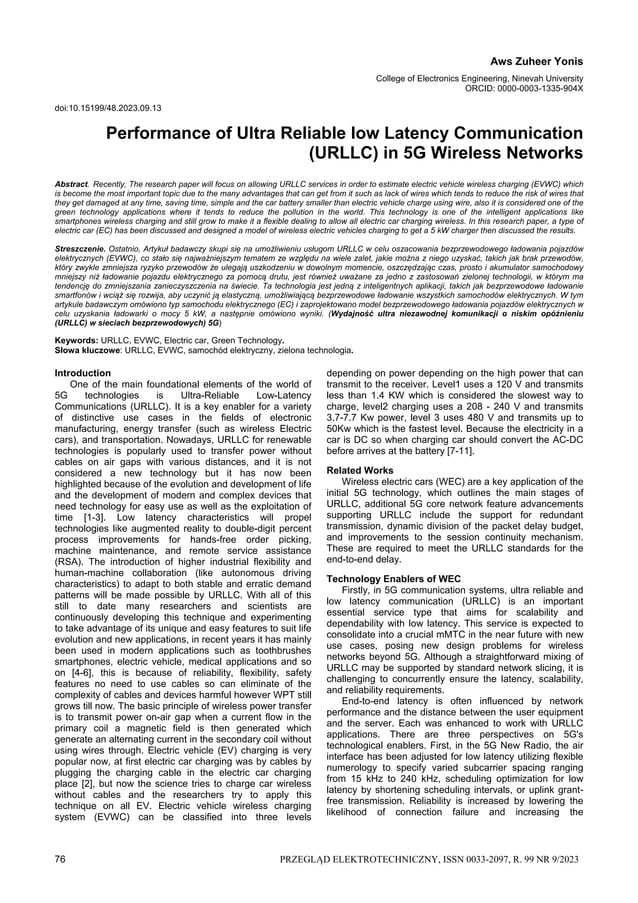 Performance Of Ultra Reliable Low Latency Communication Urllc In 5g Wireless Networks Pdf